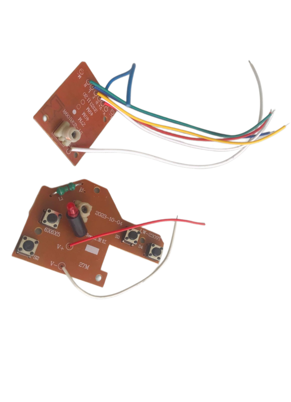 4CH 27MHz Remote Control Transmitter & Receiver Board – Wireless System