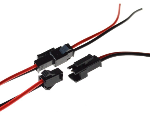 Buy 2 Pin Jst Connector Cable Connector (2 Set) Lock System with Red ...